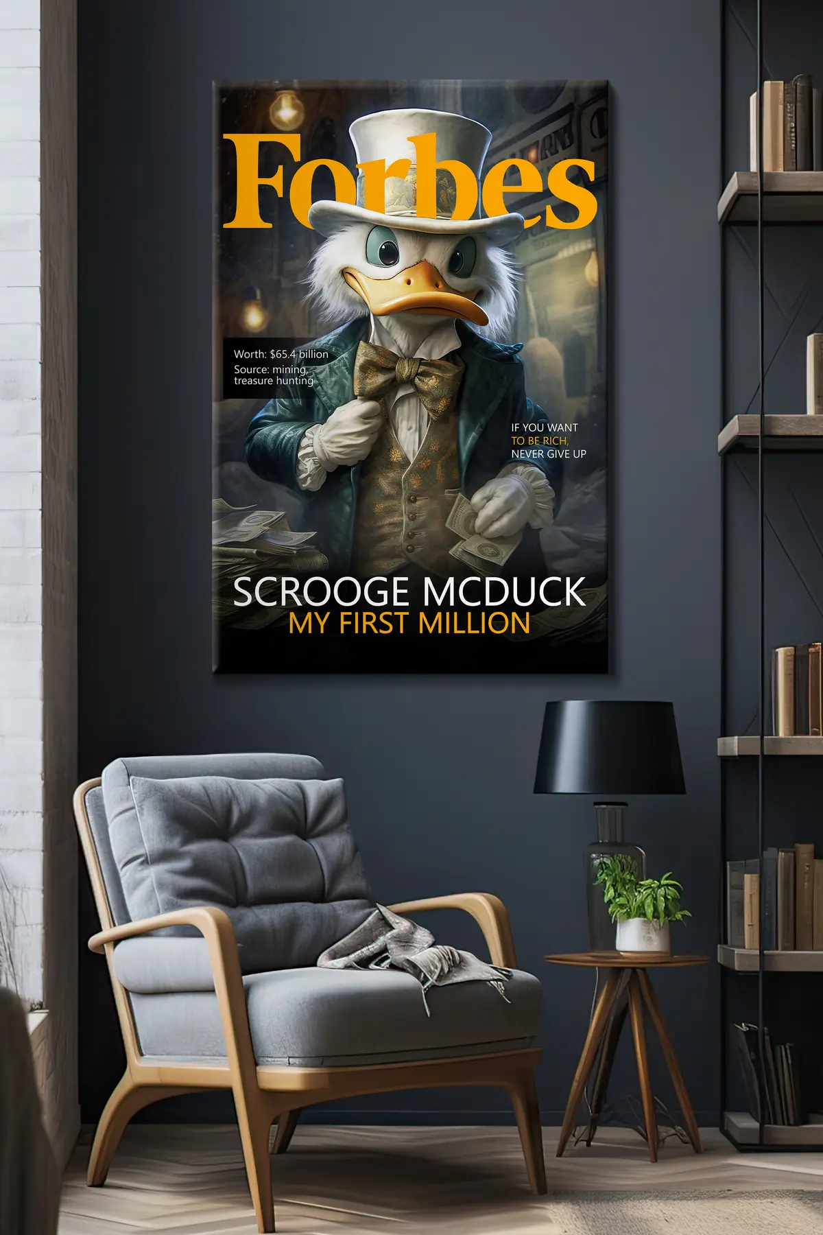 Leinwandbild Dagobert Duck auf dem Cover von Forbes N° s35196 - Online ...