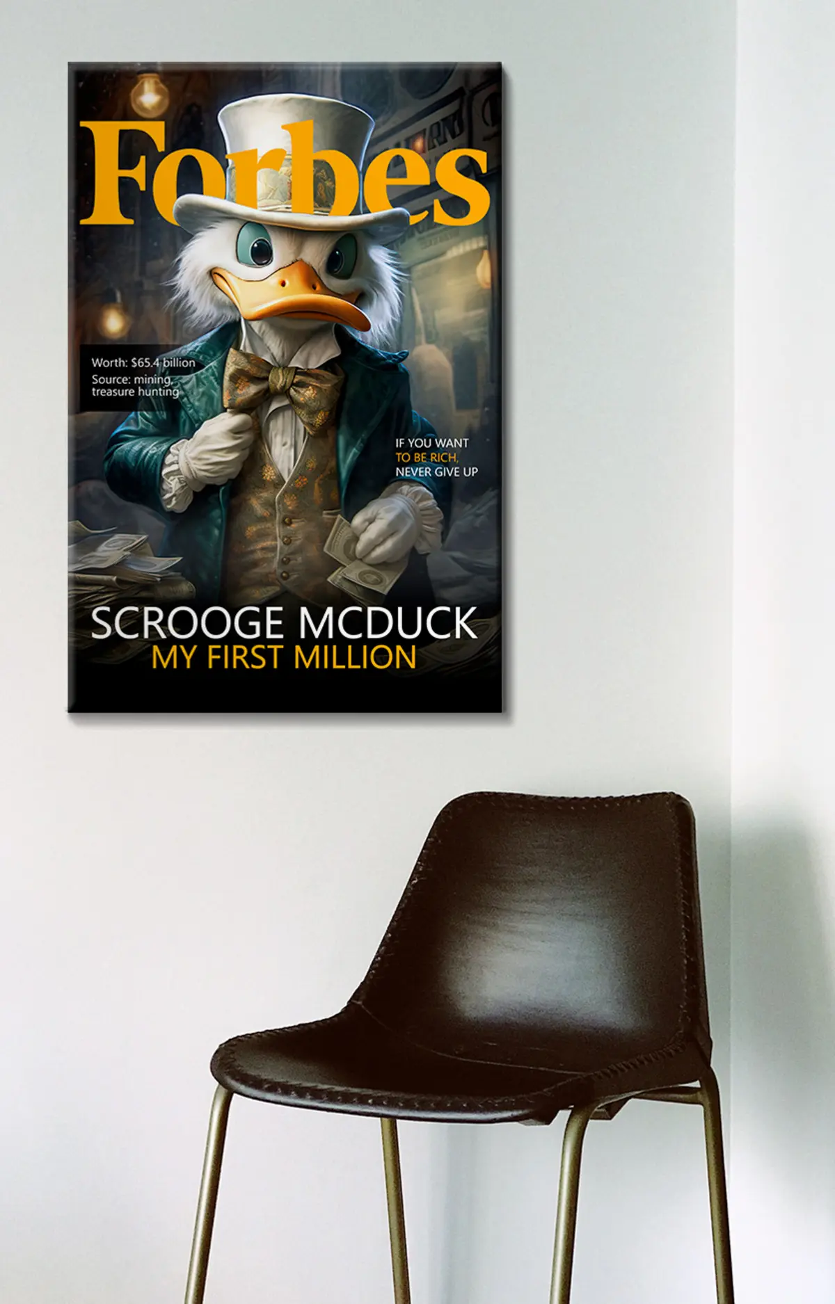Leinwandbild Dagobert Duck auf dem Cover von Forbes N° s35196 - Online ...