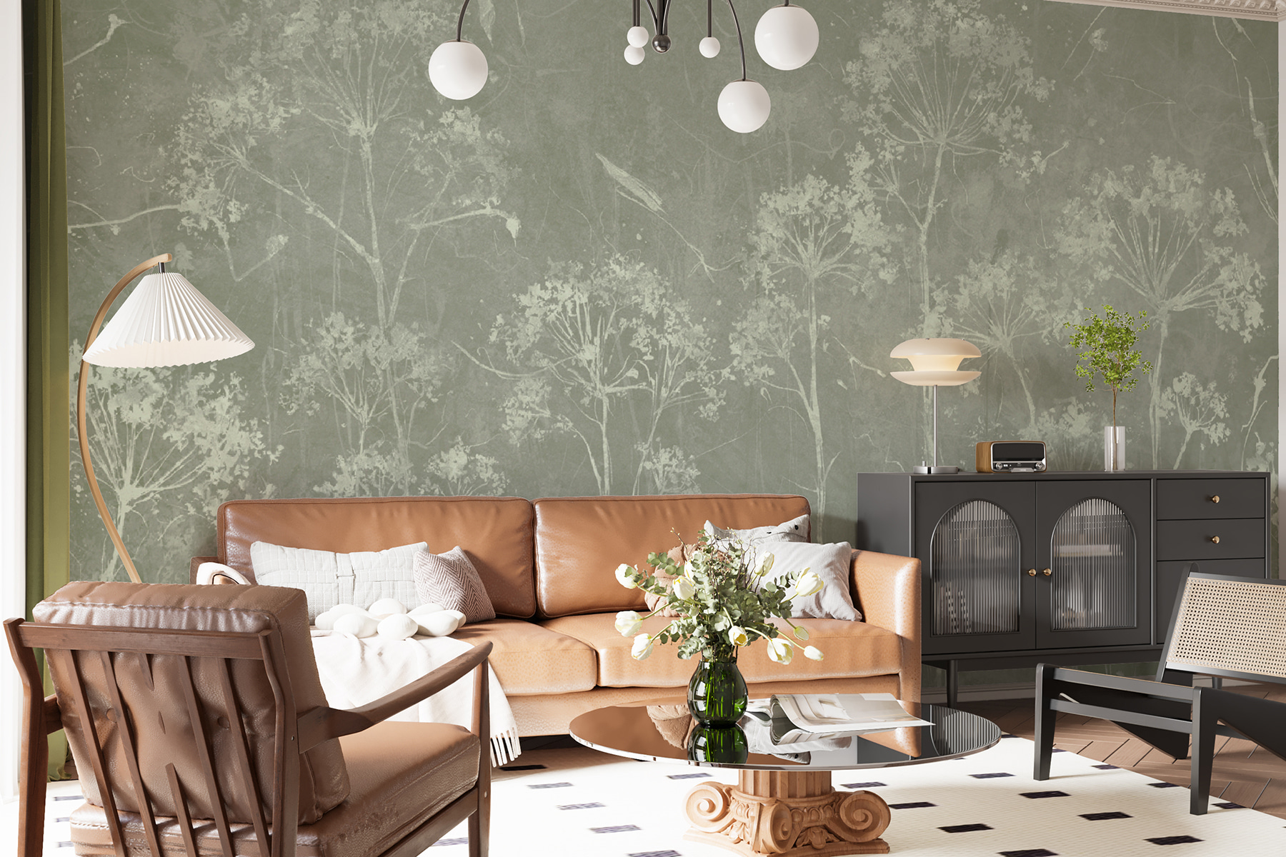 Fototapeten Wildblumen im Grunge-Stil N° u96551v1 - Online Shop Uwalls.de